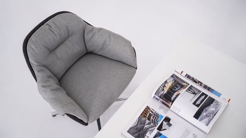 LORD Swivel fabric chair with armrests By grado design | design Wendy ...
