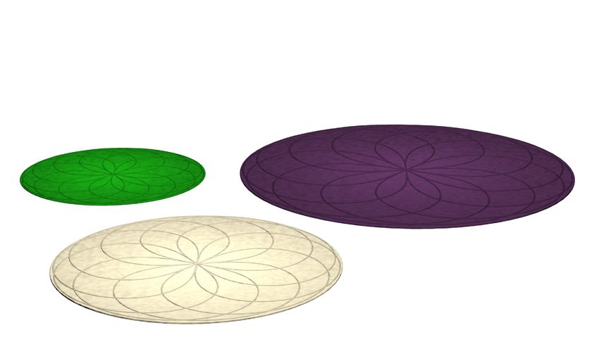 LOTUS Solid-color round rug By ASPLUND | design Broberg & Ridderstråle