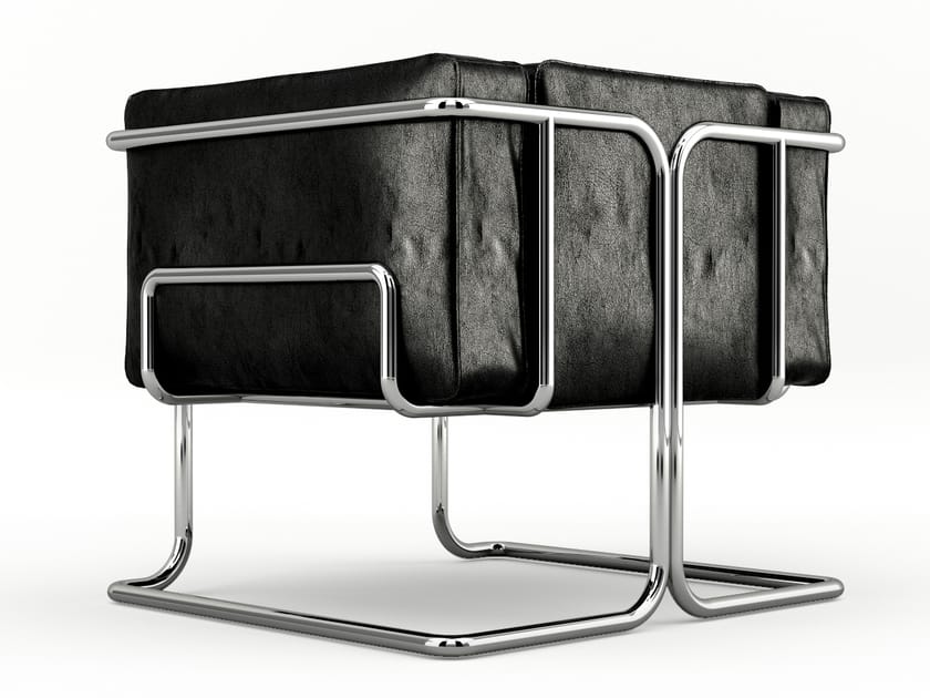 Poltrona in pelle con struttura in alluminio LOTUS | Poltrona - Prieto ...