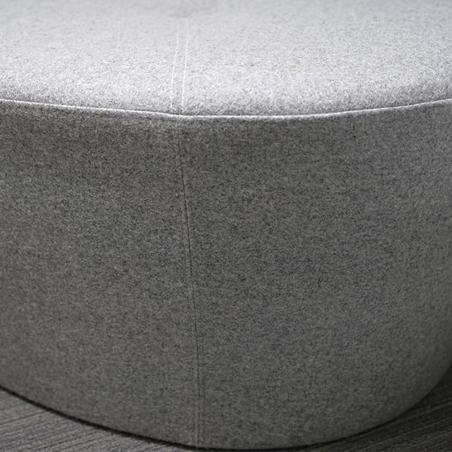 LOTUS Upholstered oval fabric pouf By grado design | design Alex Chai ...