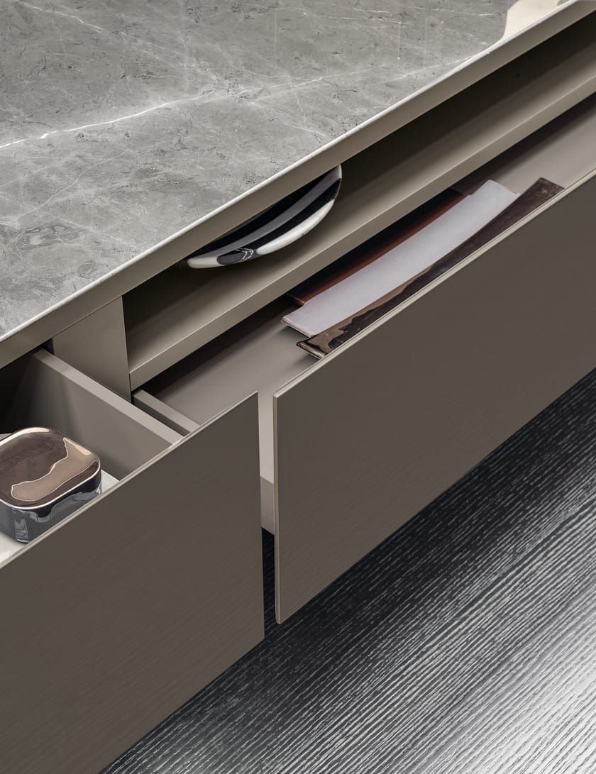 LOU 2020 Sideboard with drawers By Minotti | design Christophe Delcourt