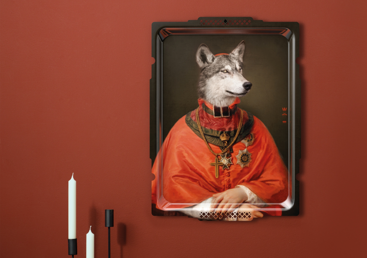 Vassoio / oggetto decorativo da parete in HPL LE LOUP Collezione ...