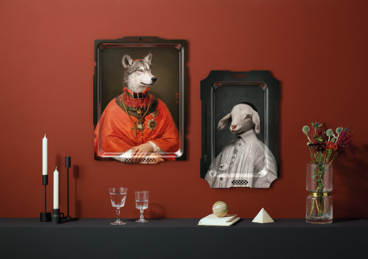 Vassoio / oggetto decorativo da parete in HPL LE LOUP Collezione ...