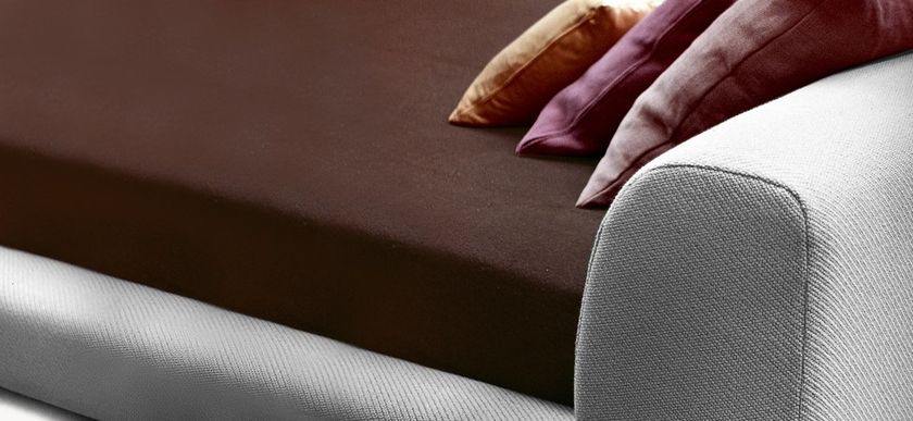 LOWLAND Upholstered fabric double bed By Moroso | design Patricia Urquiola