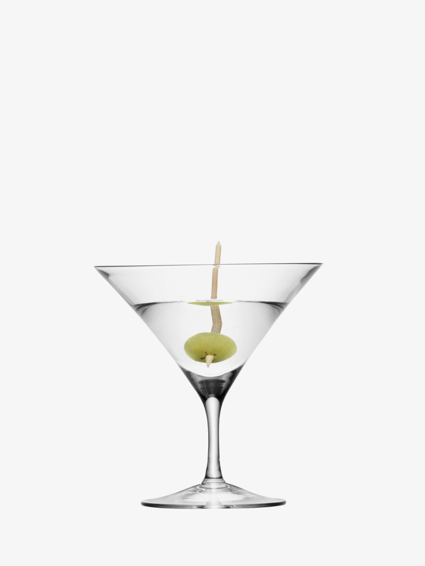 LSA Vodka Mixer Glasses Set Of 2 - 400ml Handmade Clear Glass With ...