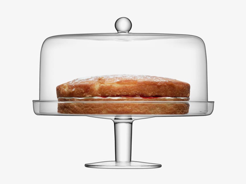 KLARA CAKESTAND & COVER Blown glass cake stand By LSA