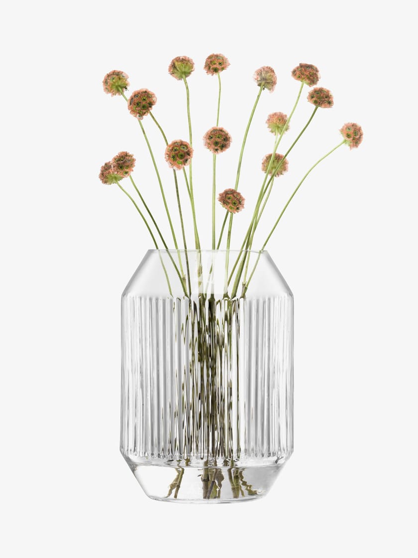 ROTUNDA LANTERN VASE Blown glass candle holder - H26cm By LSA