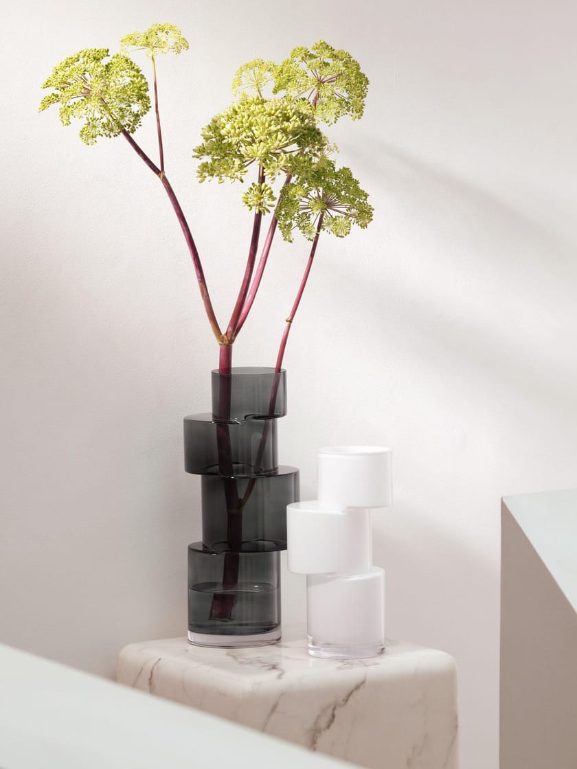 Tier Vase Blown glass vase By LSA