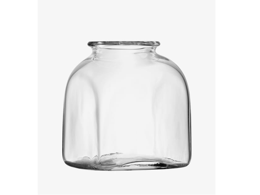 UMBERTO VASE Handmade blown glass vase By LSA