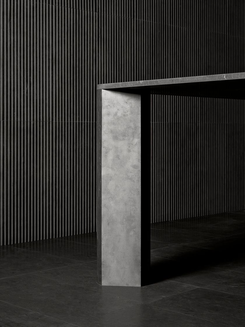 OVERLAY Rectangular marble table By LUCE DI CARRARA