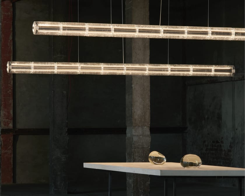 LUCE ORIZZONTALE Pendant lamp By Flos | design Ronan & Erwan Bouroullec