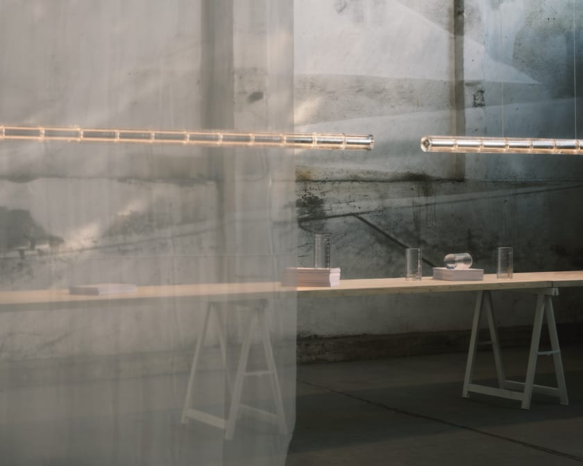 LUCE ORIZZONTALE Pendant lamp By Flos | design Ronan & Erwan Bouroullec