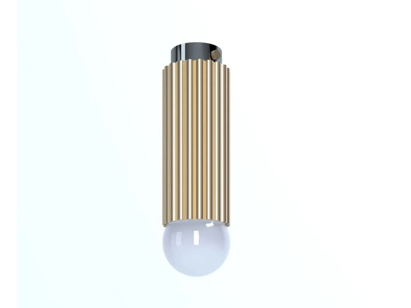 LUSTRIN LC01 LED brass ceiling lamp By LUCE TU | design Isacco Brioschi