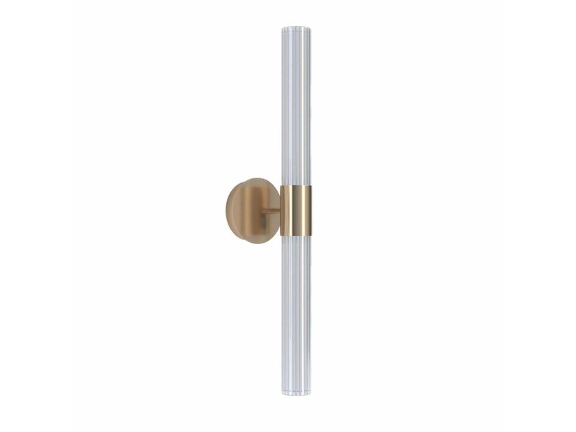 SBARLUSC SL01 LED brass and glass wall light By LUCE TU | design Isacco ...