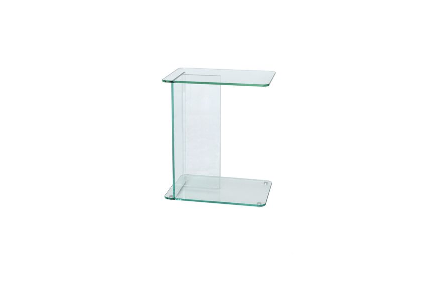 LUCENT | Side table Rectangular tempered glass side table By Case ...