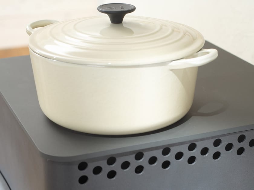 LUCY COOK Aquecedor a lenha com aquecedor de pratos By Austroflamm ...