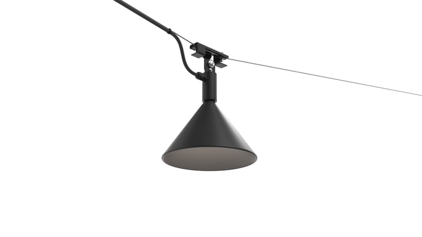 LUMO Cable-mounted die cast aluminium outdoor pendant lamp By Zero | design Thomas Bernstrand