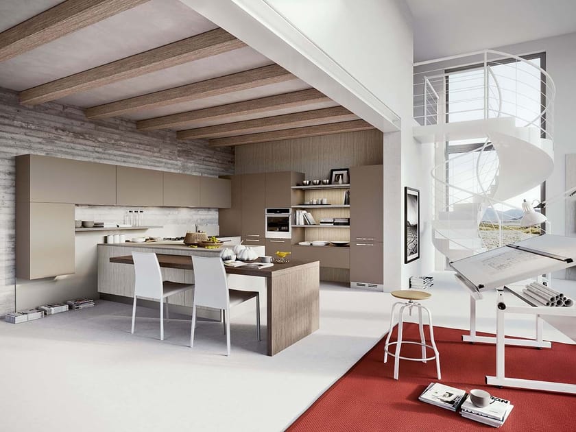 Fitted kitchen with handles LUNA By ARREDO 3