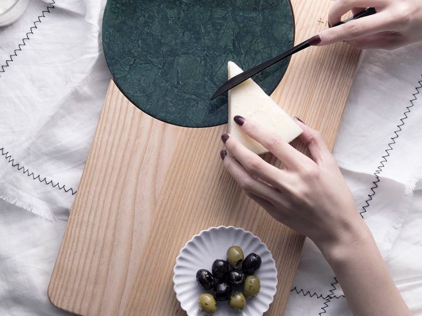 Rectangular wooden tray LUNAR BOARD By 12H