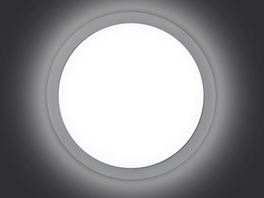 LUNETTE LED aluminium outdoor ceiling light By Goccia Illuminazione