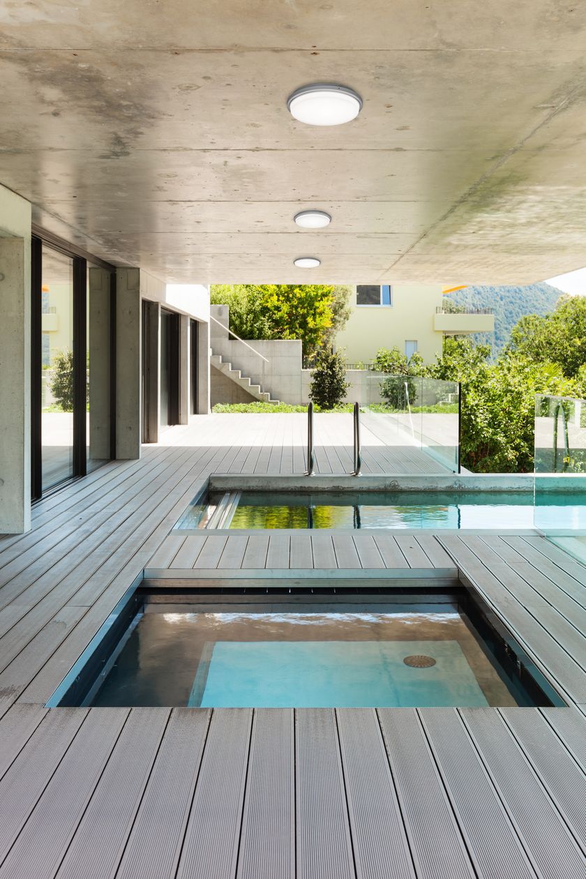 LUNETTE LED aluminium outdoor ceiling light By Goccia Illuminazione