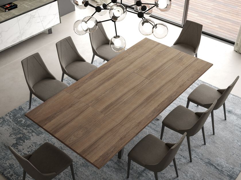 LUNGO LARGO Mesa extensível retangular By EASYLINE | design Studio ...