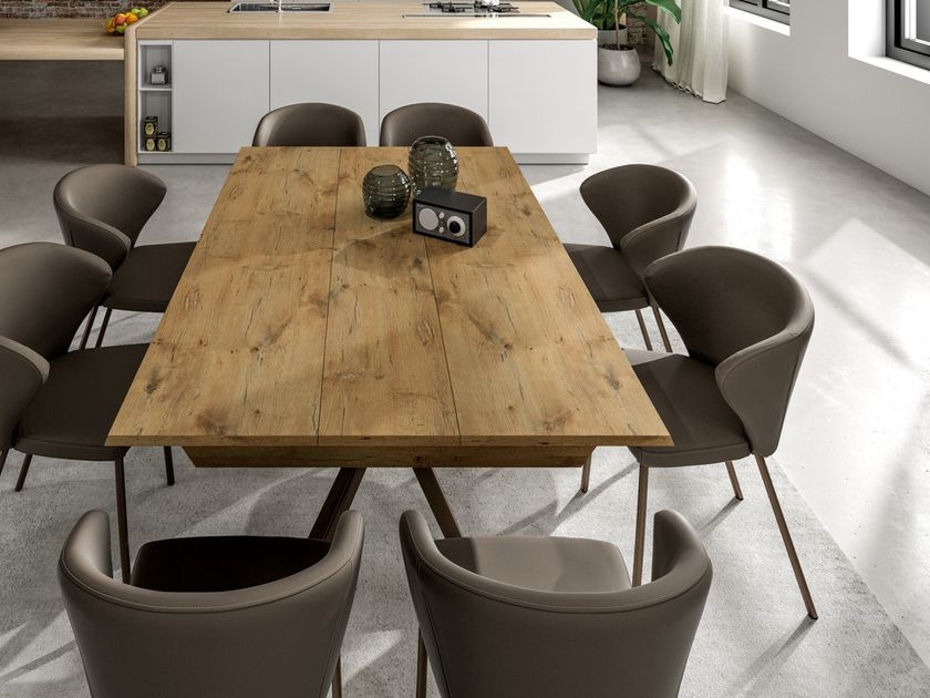 LUNGO LARGO Mesa extensível retangular By EASYLINE | design Studio ...