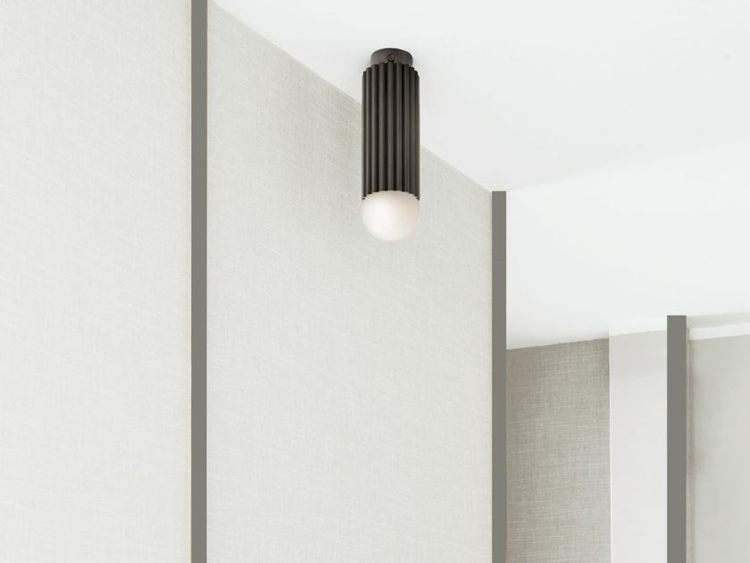 LUSTRIN LC01 LED brass ceiling lamp By LUCE TU | design Isacco Brioschi