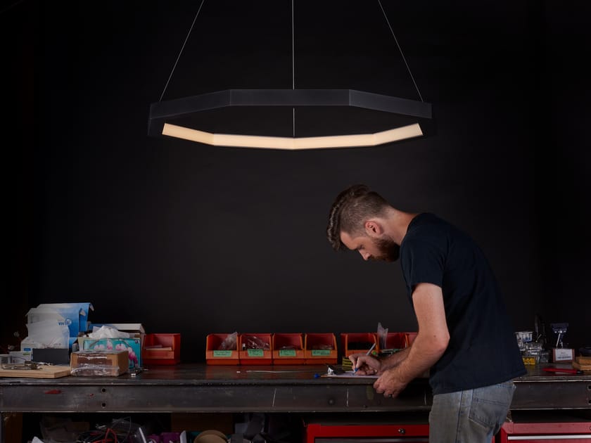 Luminária pendente LED de alumínio com luz direta LUXENNEA SERIES 2 By ...