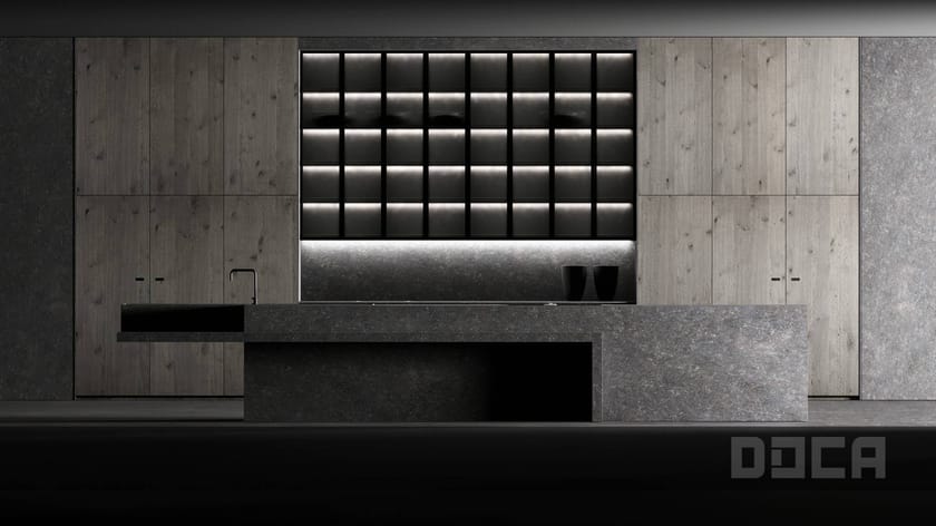 Kitchen with island LUXURY STONE ARGUS By Doca