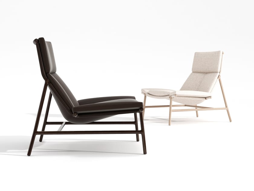 LYON Leather armchair By ENNE | design Christophe Pillet