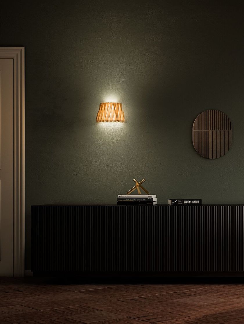 LOLA Handmade wood veneer wall lamp By LZF | design Ray Power