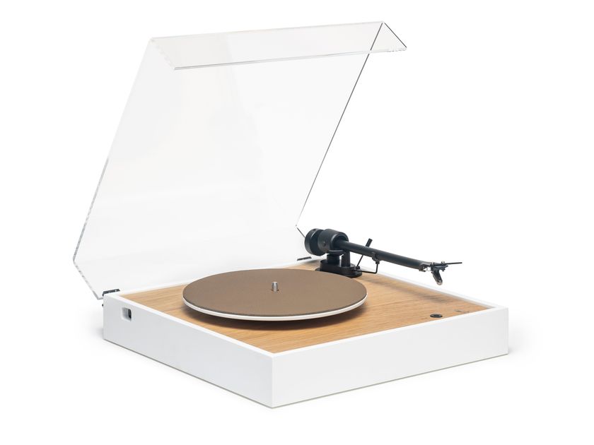 SQUARE OAK Portable oak record player By La Boite concept