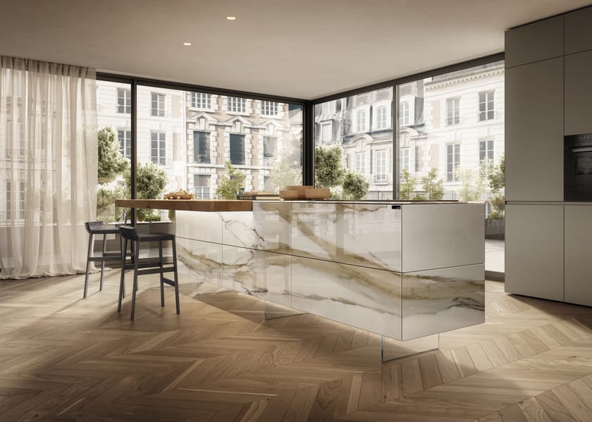 36e8 KITCHEN 2813 Fitted kitchen with island By Lago | design Daniele Lago