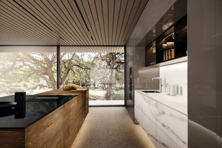 36e8 KITCHEN 2811 Fitted kitchen with island By Lago | design Daniele Lago