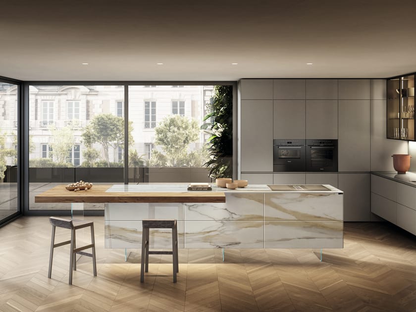 36e8 KITCHEN 2813 Fitted kitchen with island By Lago | design Daniele Lago