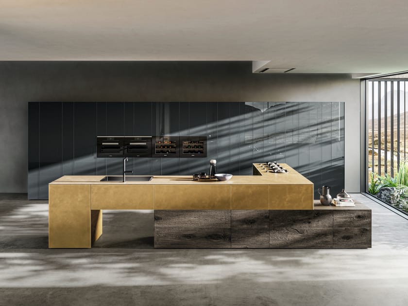36e8 KITCHEN 1086 Fitted kitchen with island By Lago | design Daniele Lago