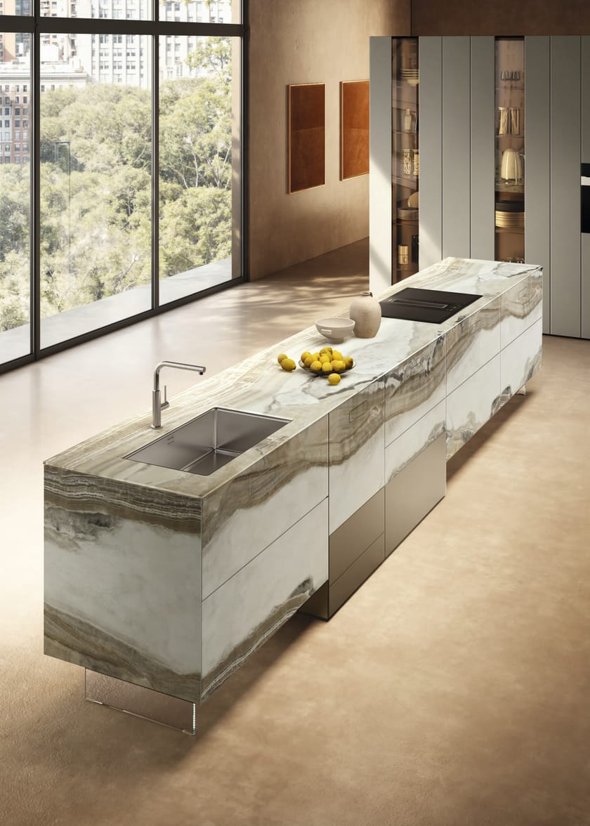 36e8 KITCHEN 2815 Fitted kitchen with island By Lago | design Daniele Lago