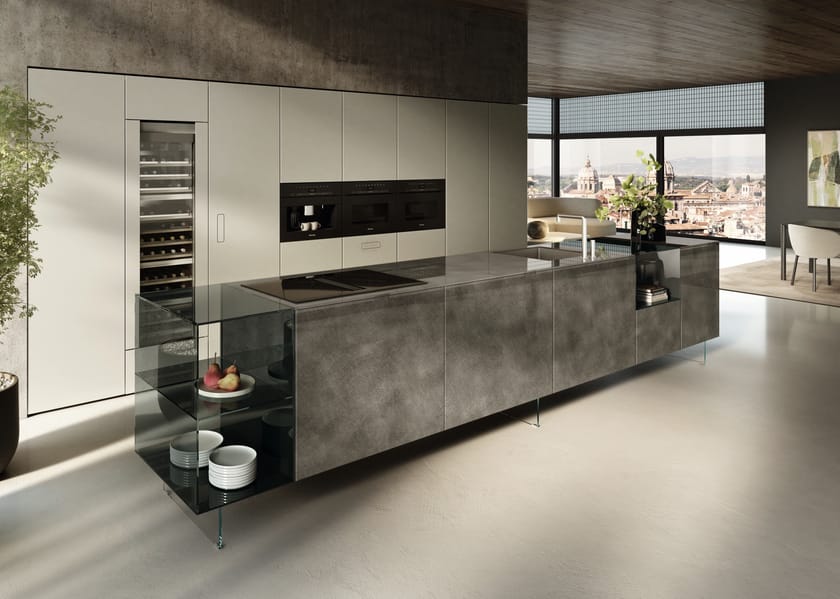 36e8 KITCHEN 2812 Fitted kitchen with island By Lago | design Daniele Lago
