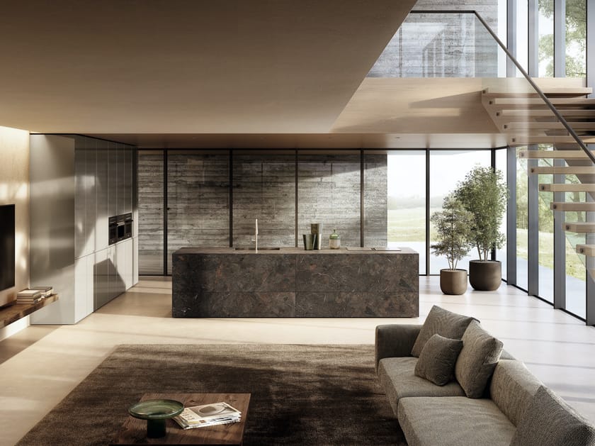 36e8 CUT KITCHEN 2822 Kitchen with island By Lago