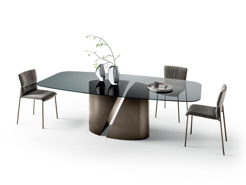 WADI - 2520E Glass table By Lago | design Daniele Lago