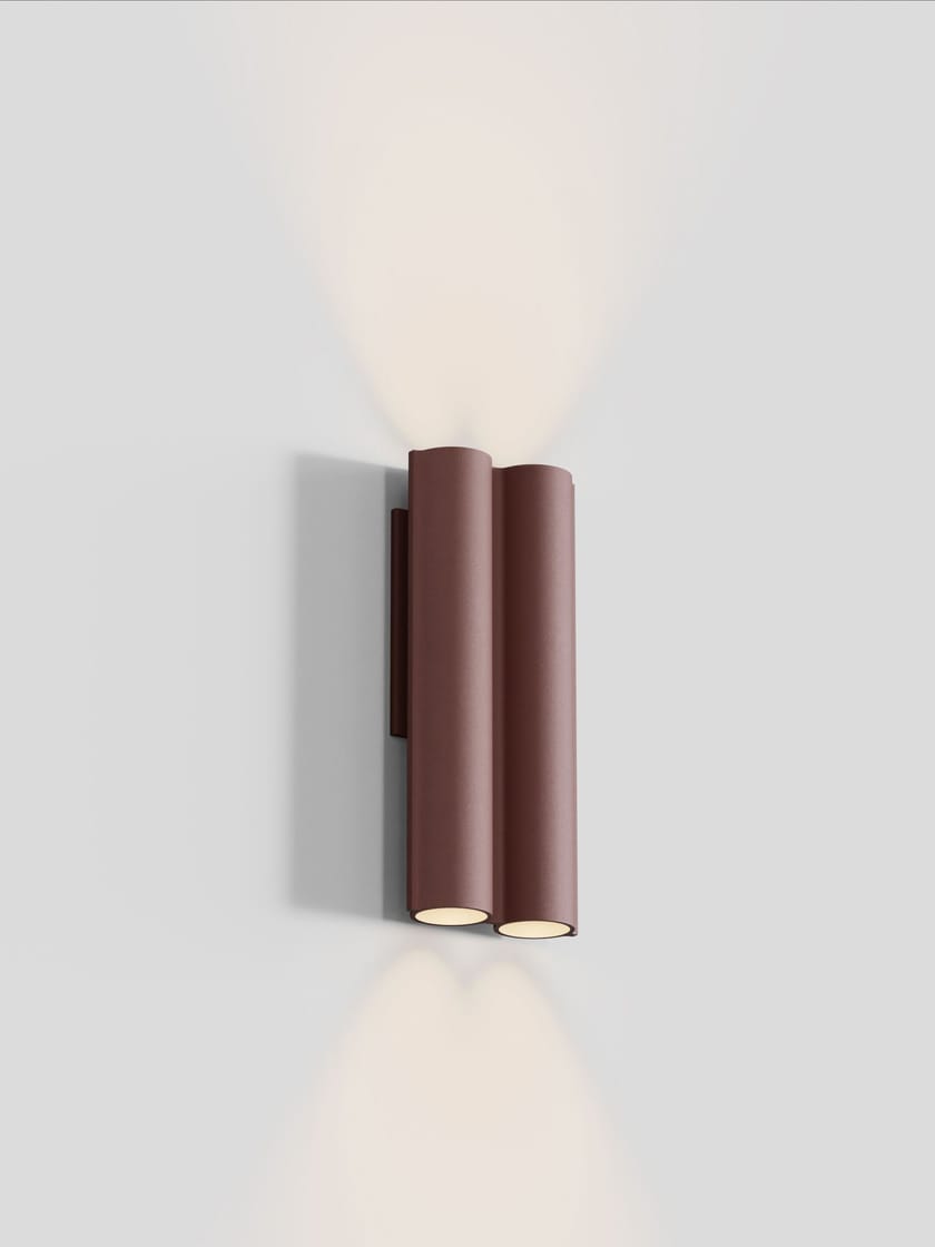 SILO 2WA LED powder coated aluminium wall light with dimmer By Lambert ...