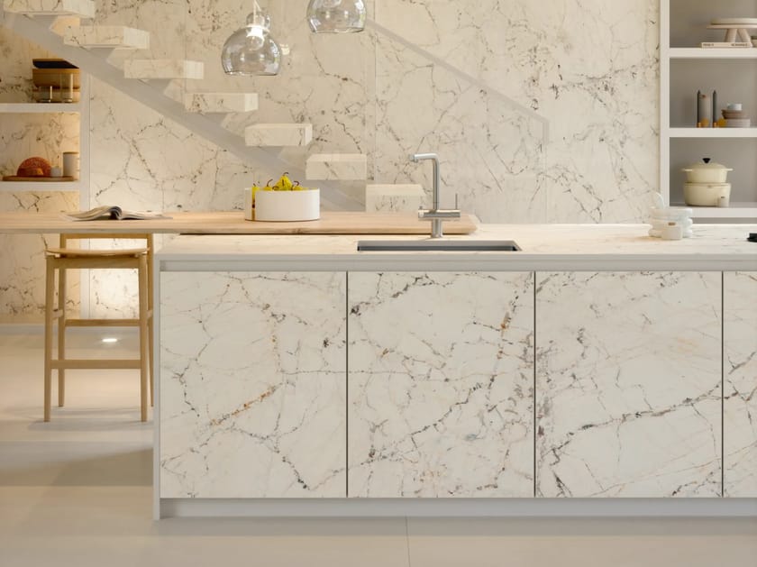 FUSION WHITE LUCIDATO Revestimiento de pared de Laminam® By Laminam