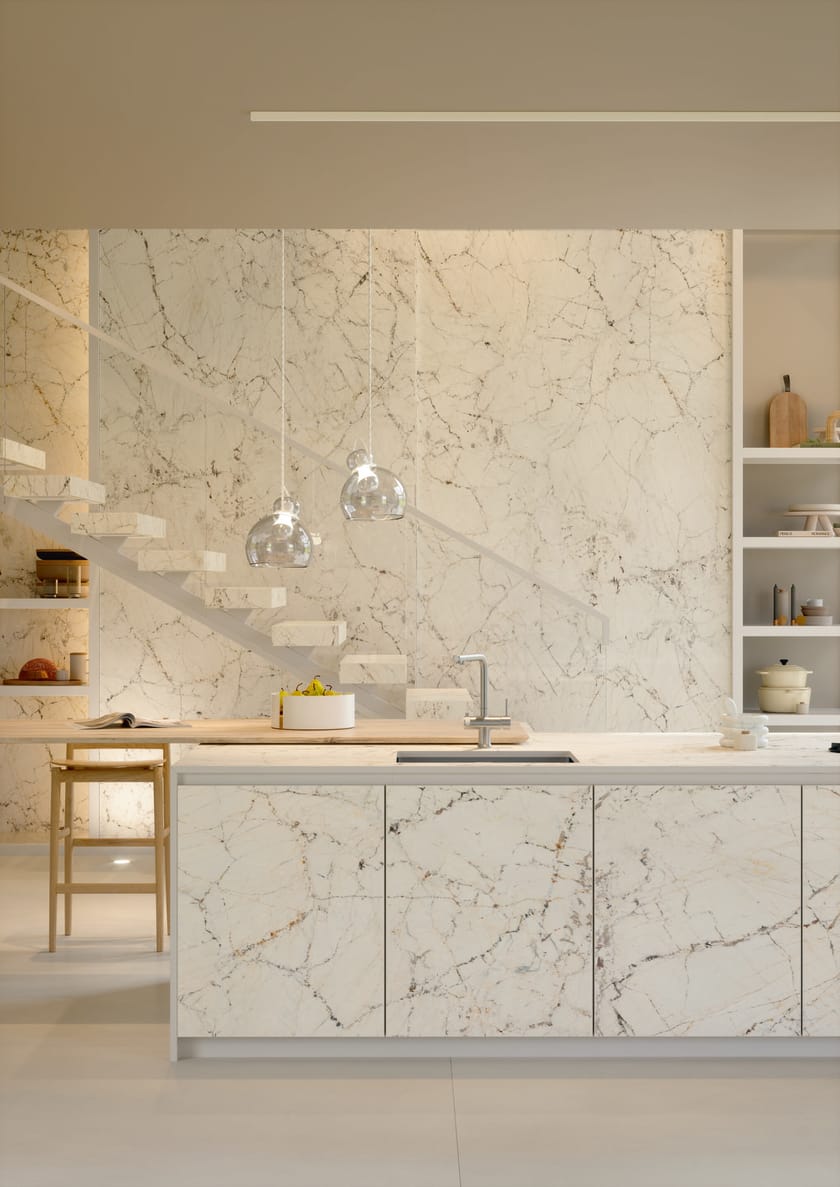 FUSION WHITE Laminam® wall tiles By Laminam