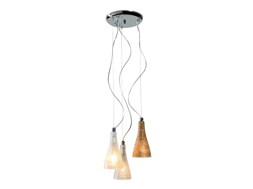 GLASS Pendant lamp By Lampex Italiana