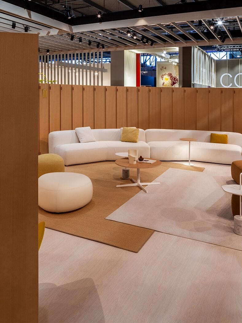 PLUS Curved modular fabric sofa with removable cover By Lapalma ...