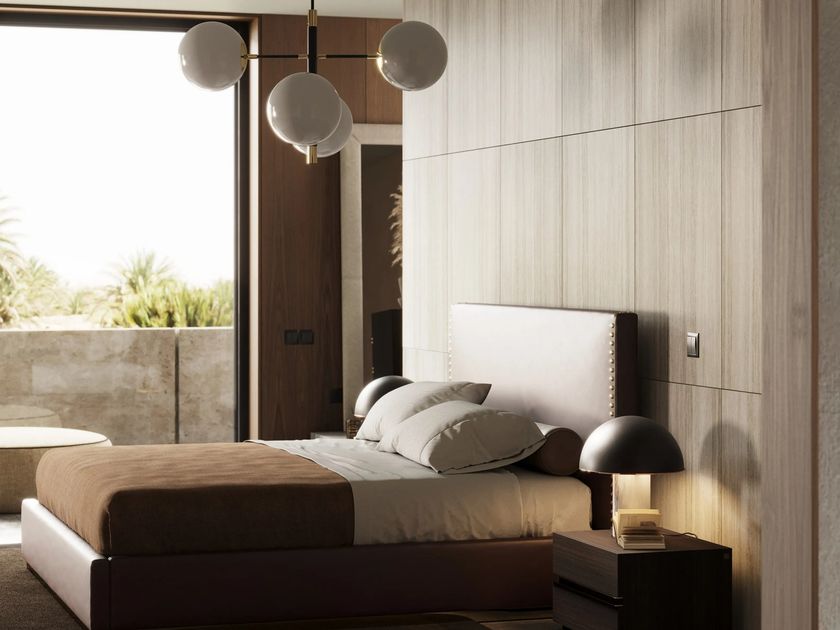 FRANKLIN Marble and metal table lamp By Laskasas