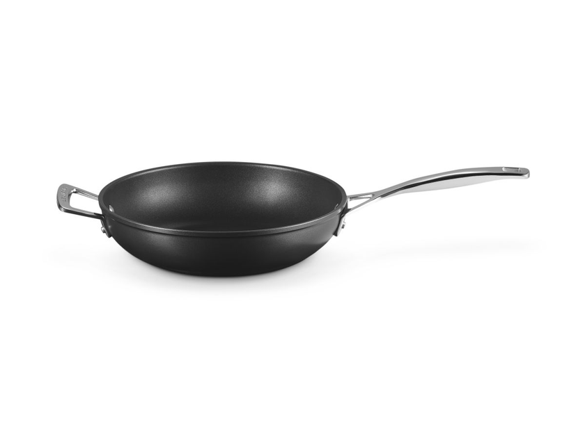 HIGH PAN Frying pan with long handle and anodized aluminum handle By Le ...