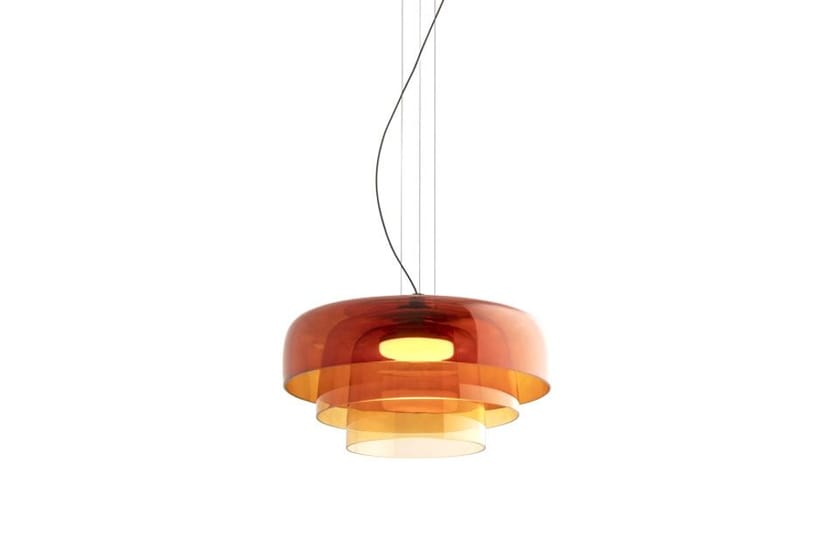 LEVELS Lampada a sospensione a LED in vetro By LedsC4 | design Nahtrang