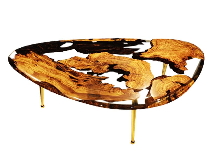 Triangular Olive Wood Coffee tables | Archiproducts